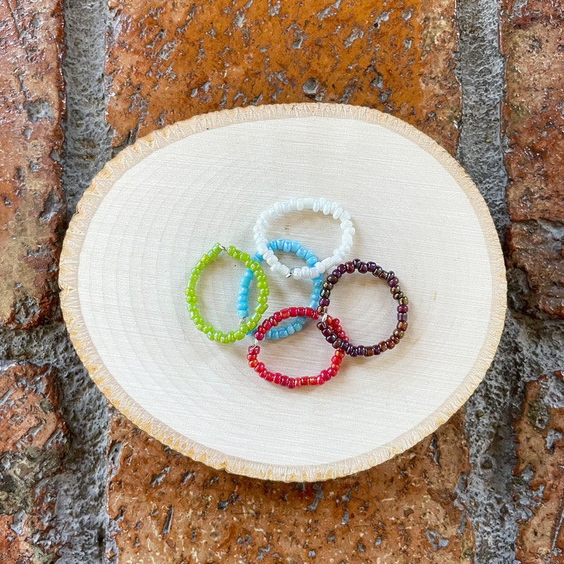 Seed Bead Ring - Etsy