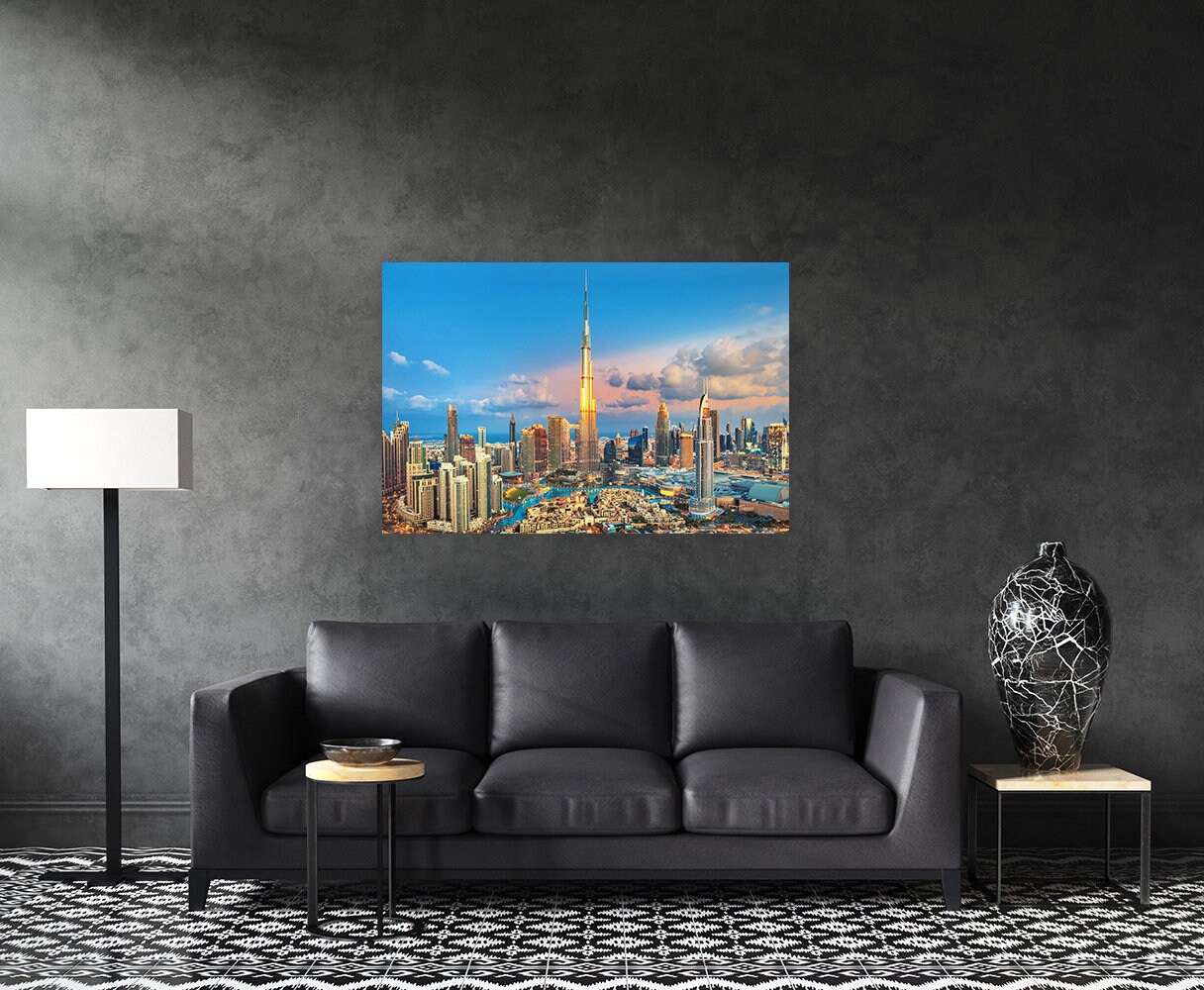 Dubai United Arab Emirates UAE Skyline Daylight Artwork Decor Wall Art ...