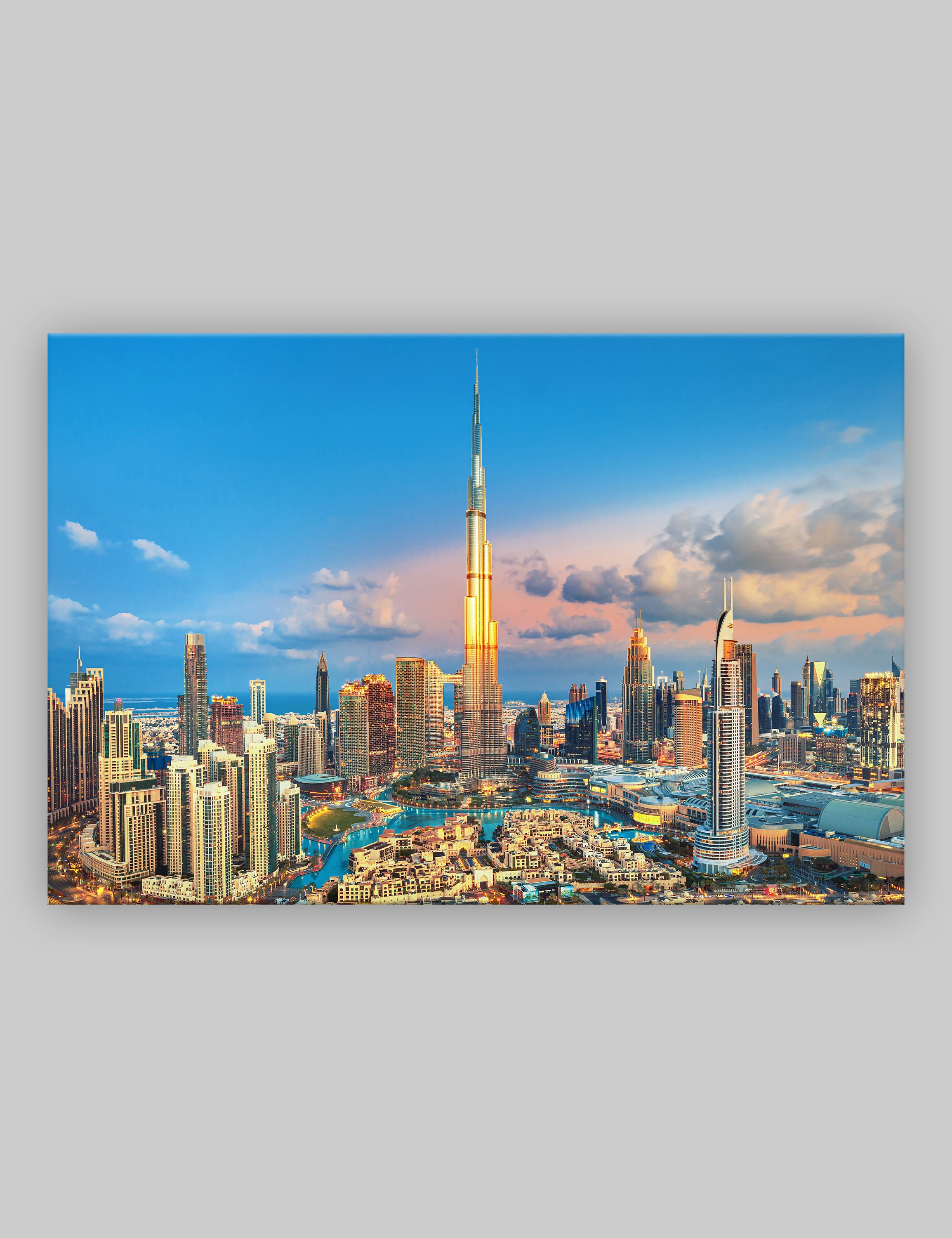 Dubai United Arab Emirates UAE Skyline Daylight Artwork Decor Wall Art ...
