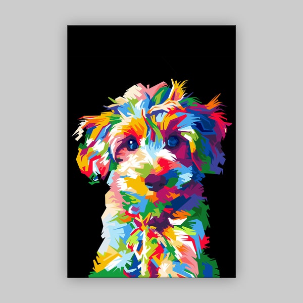 Abstract Dog Art - Etsy