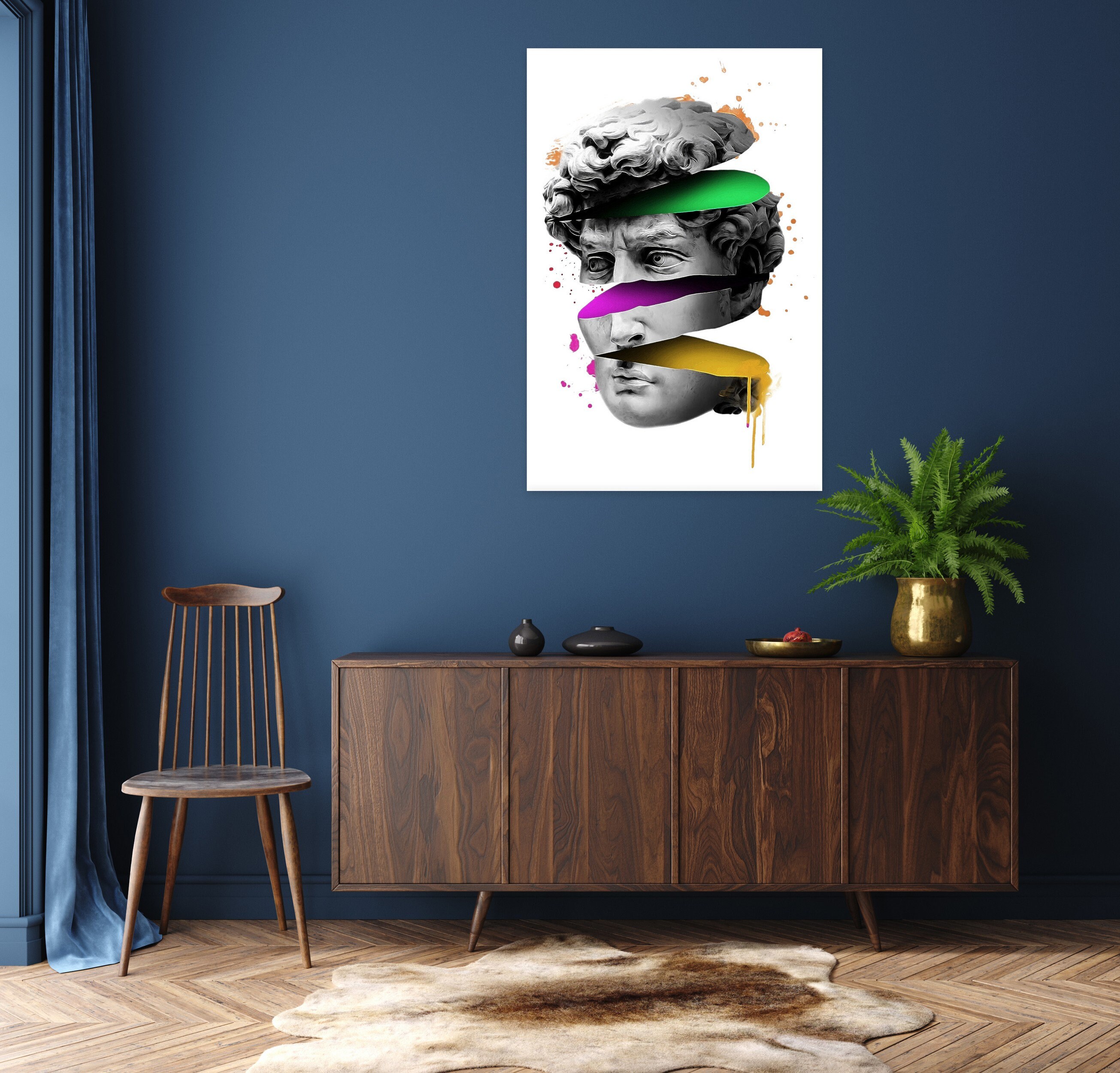 Modern Greek Mythology Canvas Art: Abstract Framed Print - Etsy