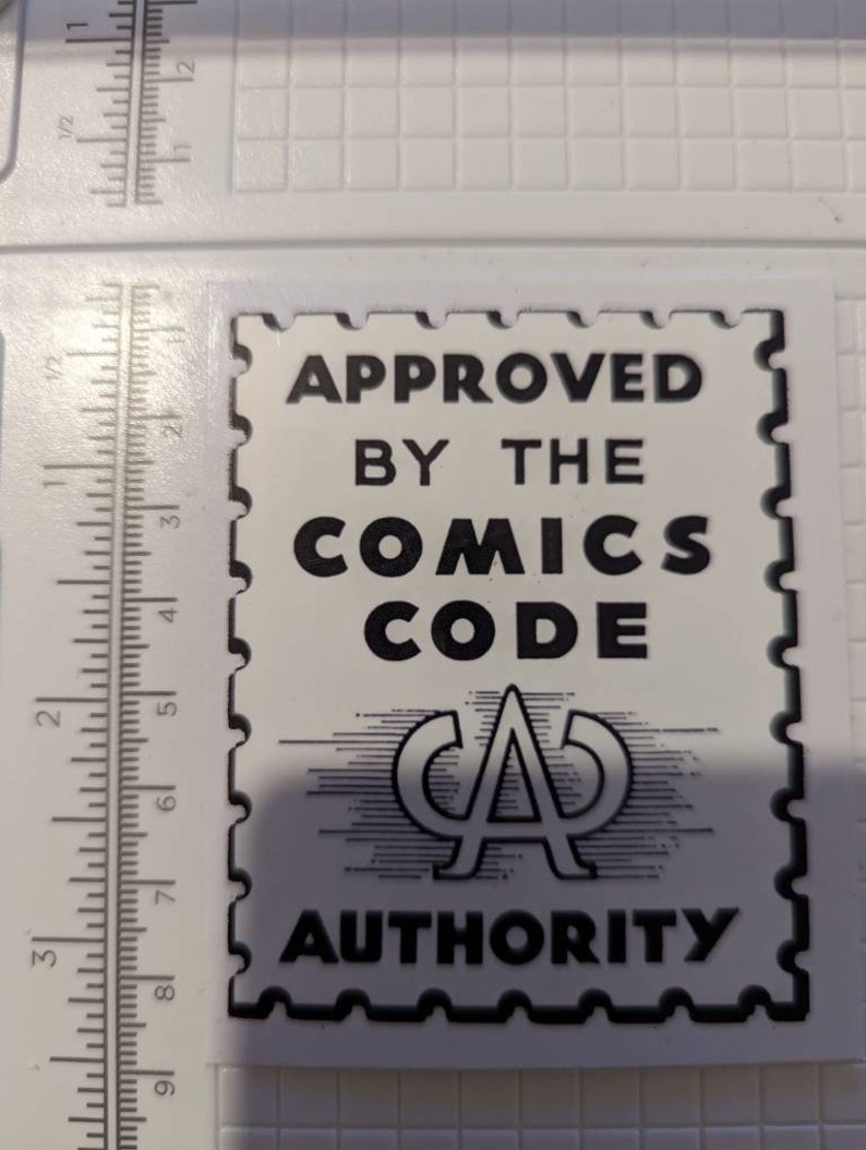 Comics Code Stamp Vinyl Sticker - Etsy