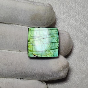 100% Genuine Full Green Flash Spectrolite Hand Polished Cabochon for ...