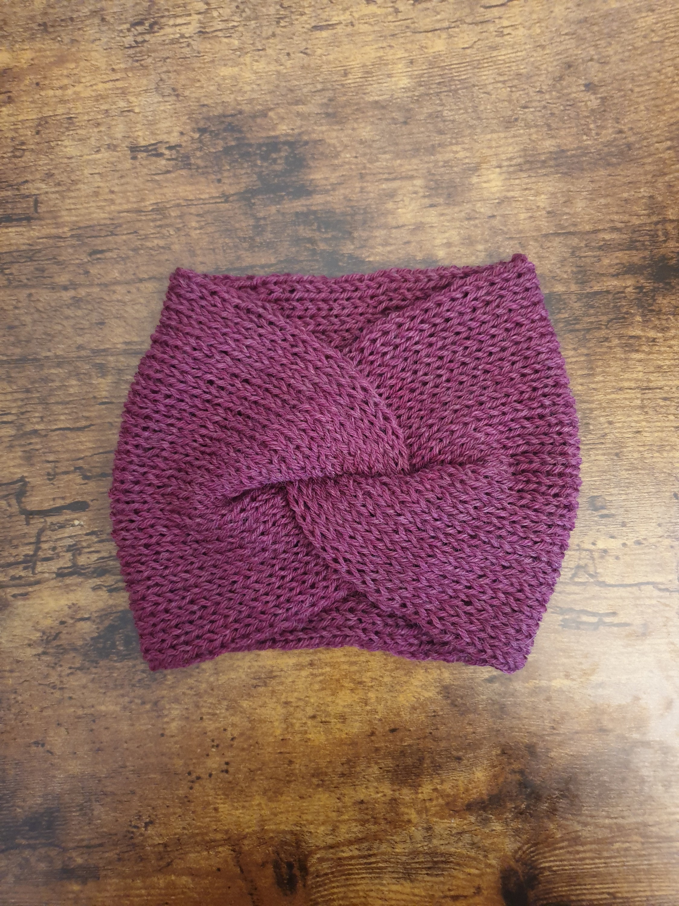 Pure Wool Knitted Ear Warmers, Wool Headband, Wool Hat, Women's Winter ...