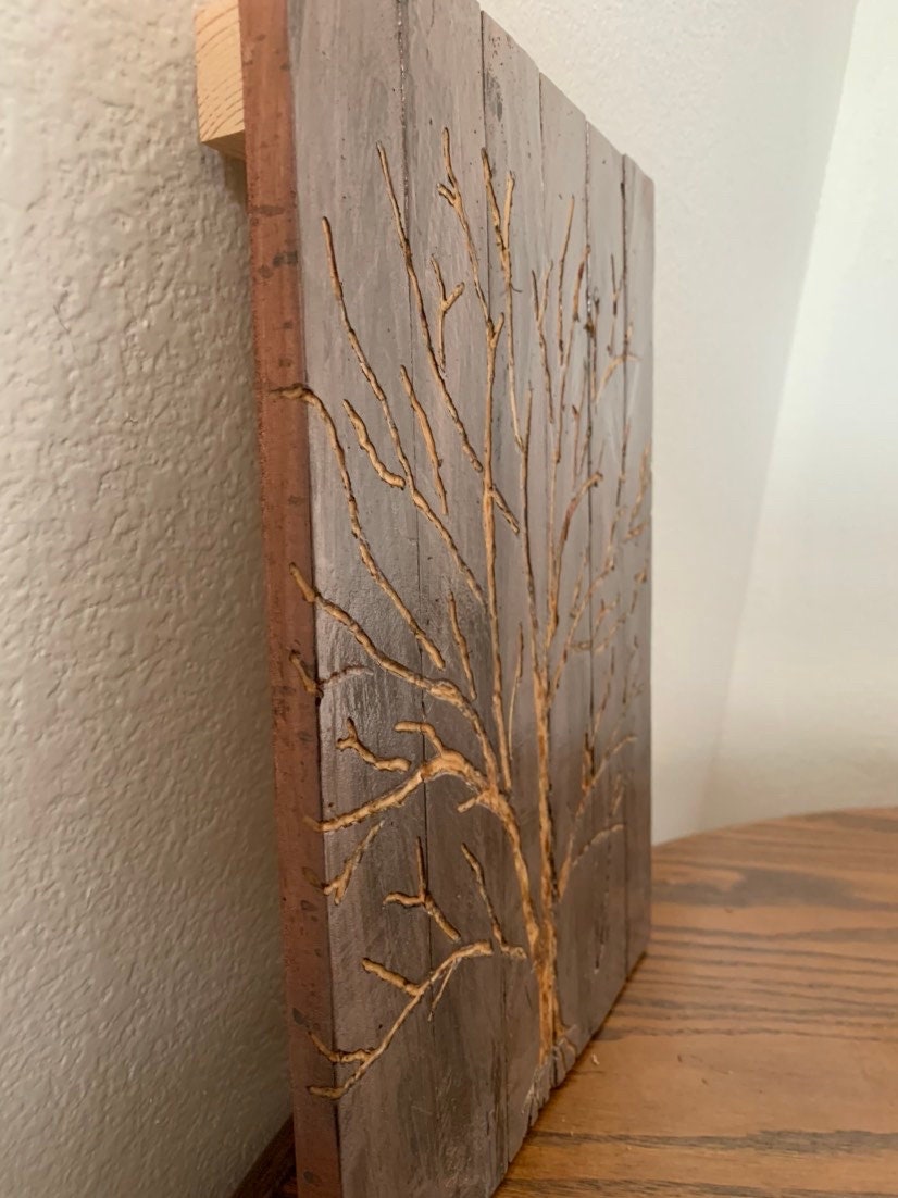 Branching Out Tree Wall Art Plaque - Etsy
