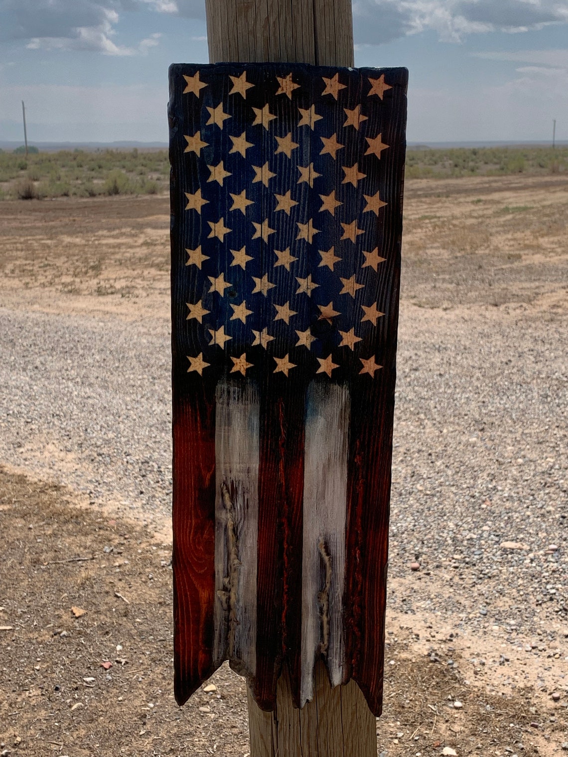 Vertical Distressed Wooden American Flag Patriotic Wall Art - Etsy