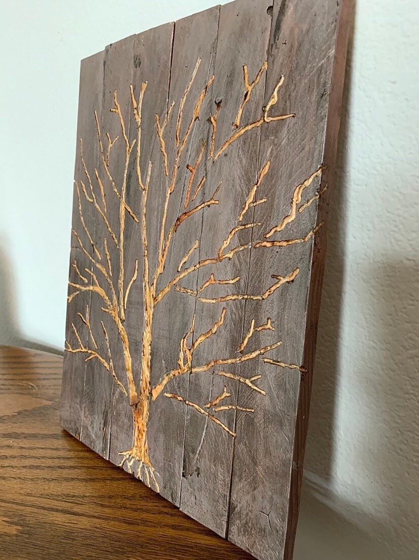 Branching Out Tree Wall Art Plaque - Etsy