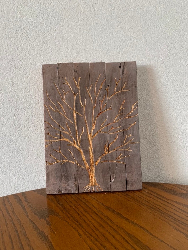 Branching Out Tree Wall Art Plaque - Etsy