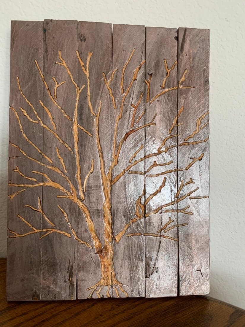 Branching Out Tree Wall Art Plaque - Etsy