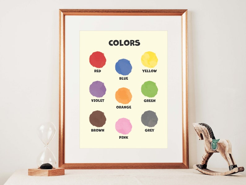 Educational Poster | Colors in English, French & Tagalog | Bilingual ...
