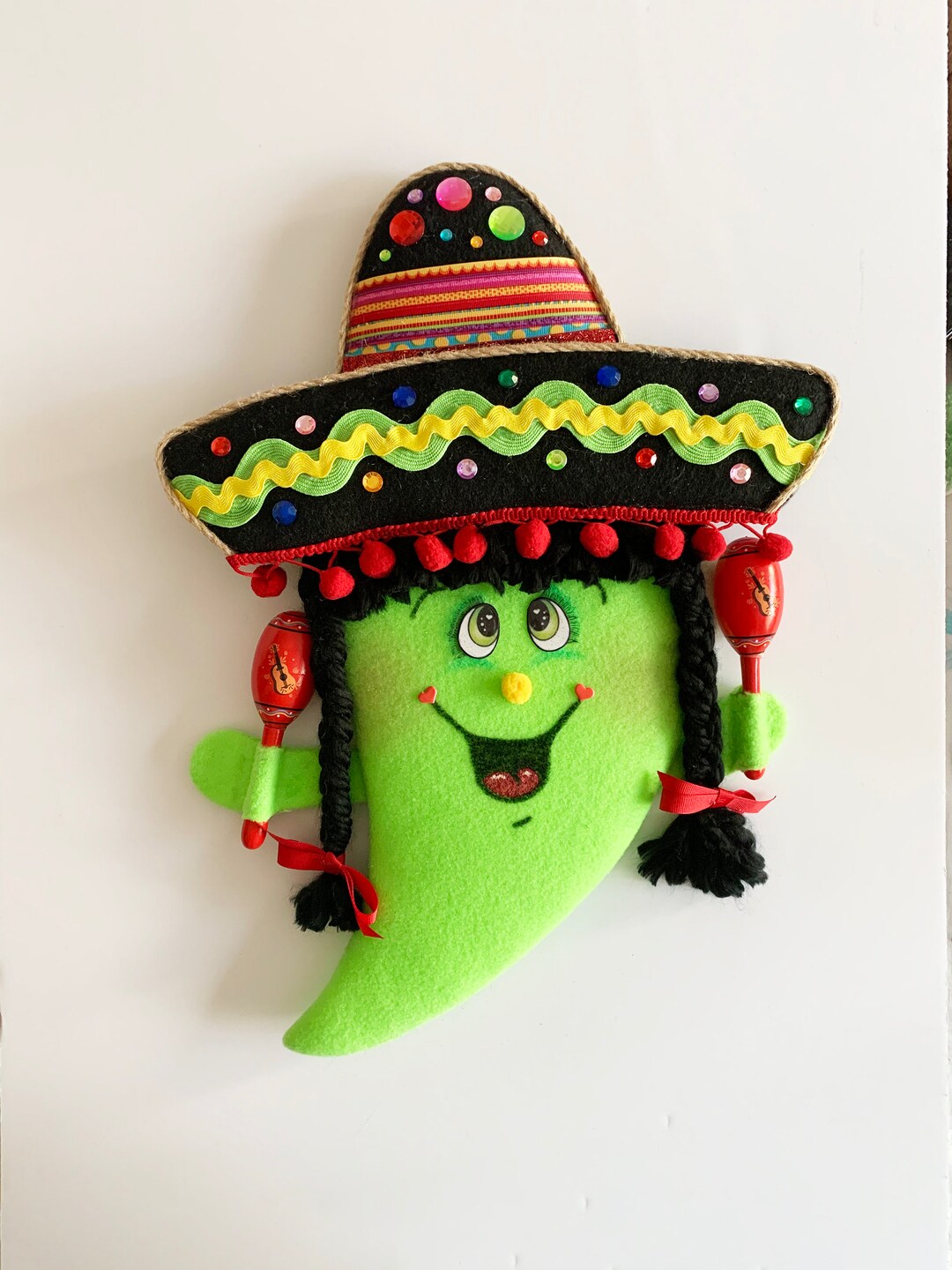 Jalapeño Fiesta Pepper Wreath Attachment, Mexican Wreath Attachment ...
