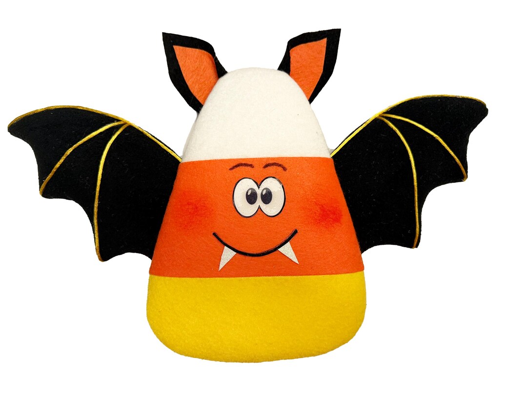 Halloween Candy Corn Bat Wreath Attachment, Bat Wreath Attachment ...