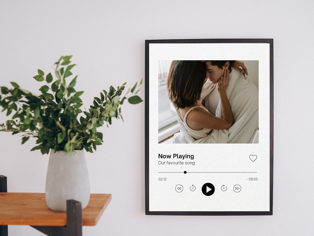 Custom Spotify Print. Couples Song Print. Romantic Couples - Etsy