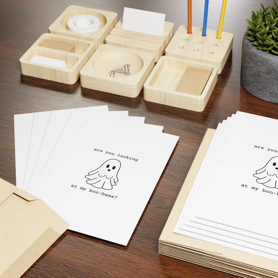 Are You Staring at My Boo Bees Cheeky Halloween Card for Boyfriend ...