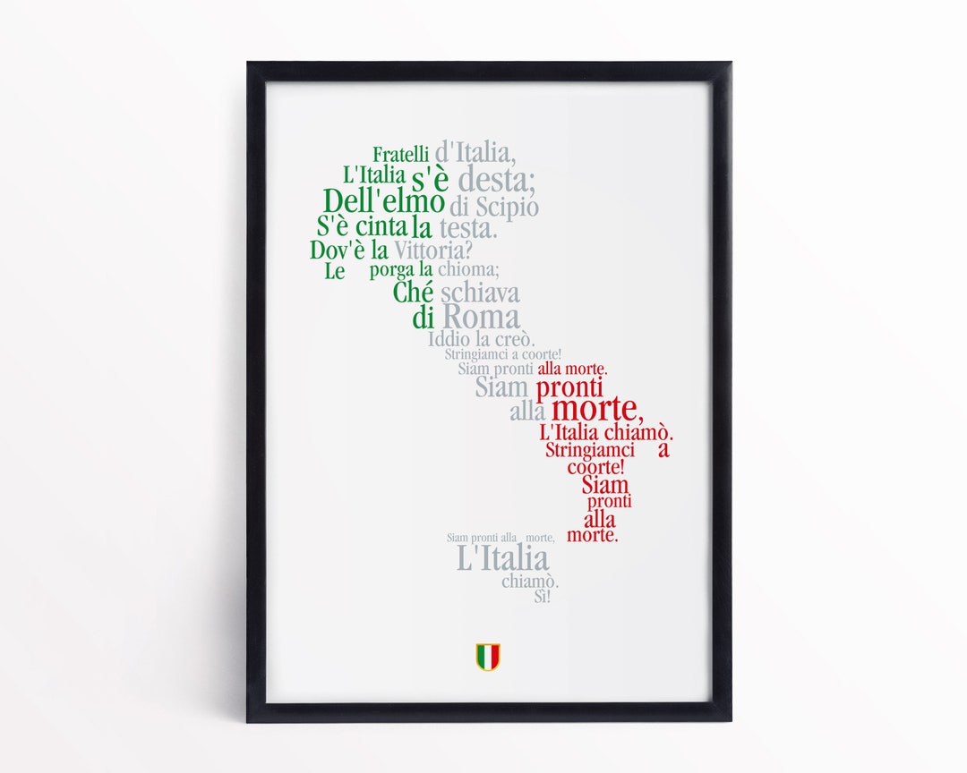 Italian National Anthem Art Print. - Etsy