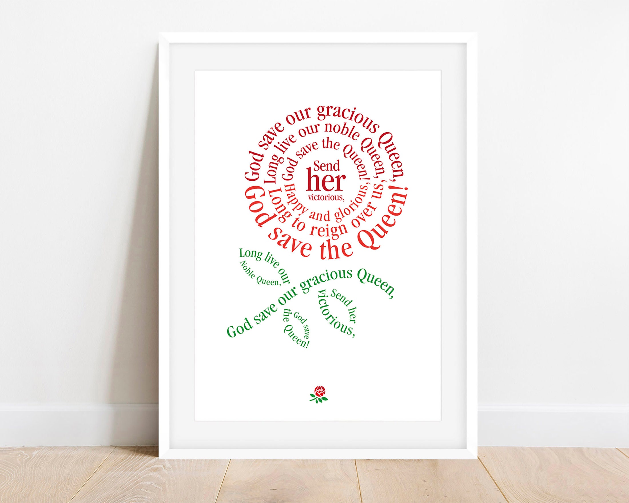 English National Anthem Art Print - Etsy