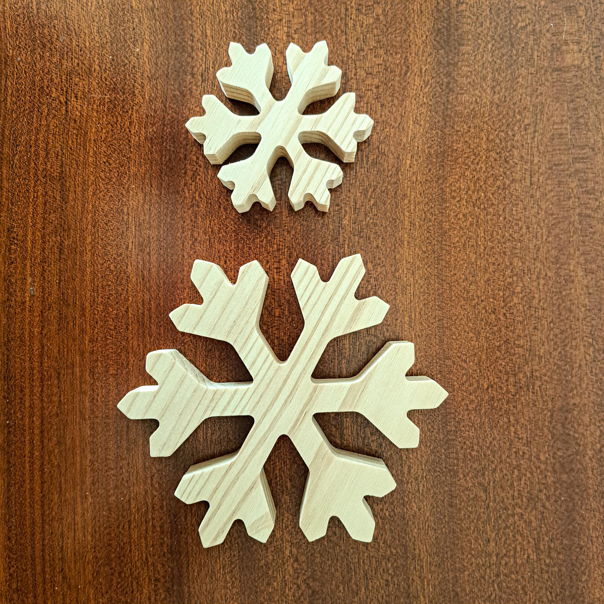 Snow Flake, Wooden, Christmas, Crafts, for Paiting, Decor, Winter, Wood ...