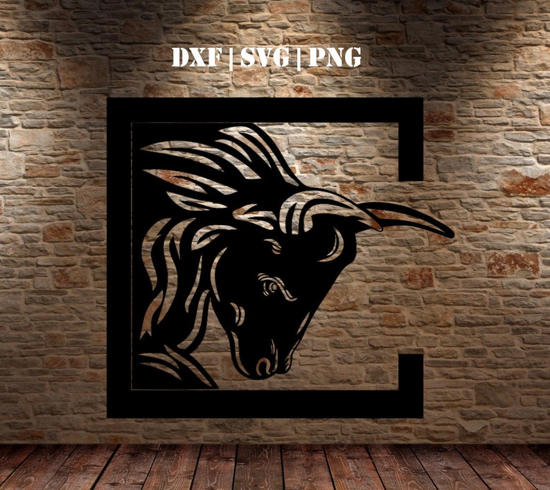 Bull Market File DXF, SVG, PNG for Laser Cut, Cnc, Plasma , CO2 ...