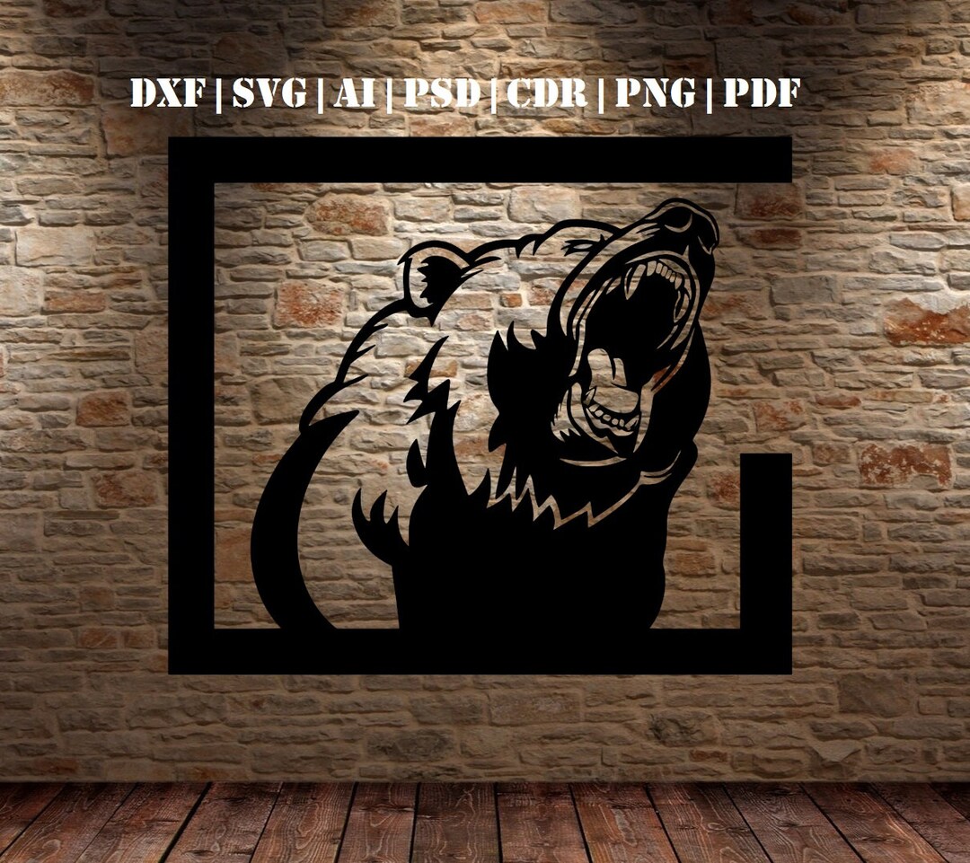 Bear File DXF, SVG, PNG for Laser Cut, Cnc, Plasma, CO2 , Cricuit - Etsy