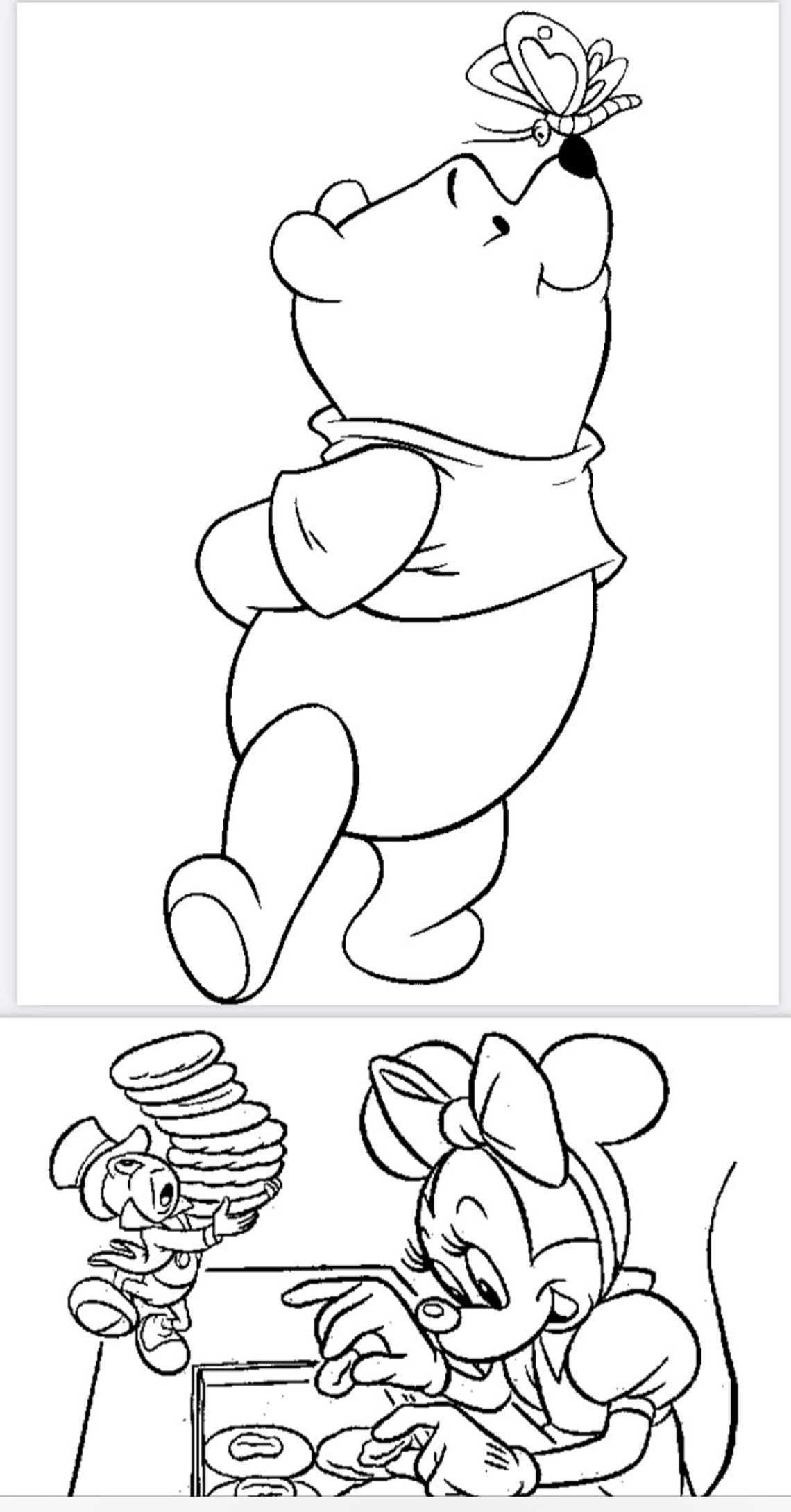 Coloring pages for kids Disney themed coloring pages | Etsy