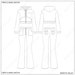 Y2K Track Suit Set Crop Flare Pant Mock up for Fashion Design - Etsy UK