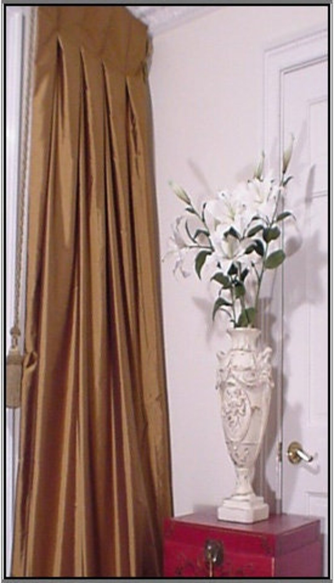 WINTER SALE Our Bronze taffeta Drapes Are Lined in 100% Cotton and ...