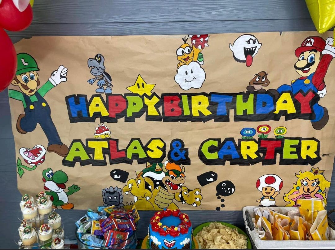 Video Game Birthday Banner - Etsy
