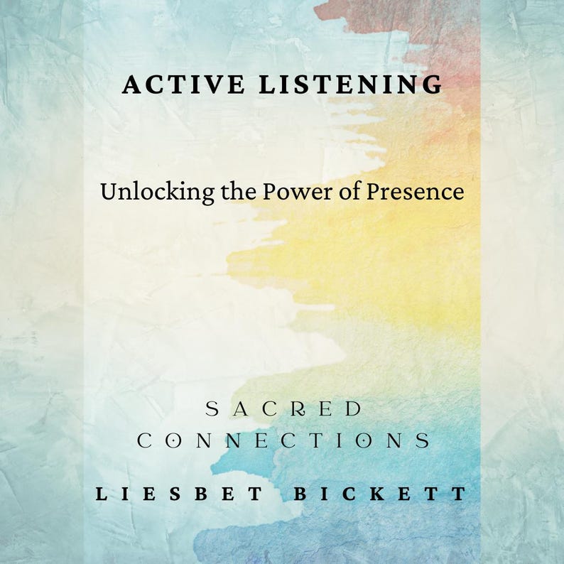 Active Listening: Listening Guide - Etsy