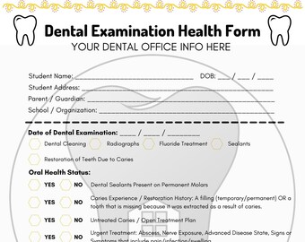 Dental Report Card - Etsy