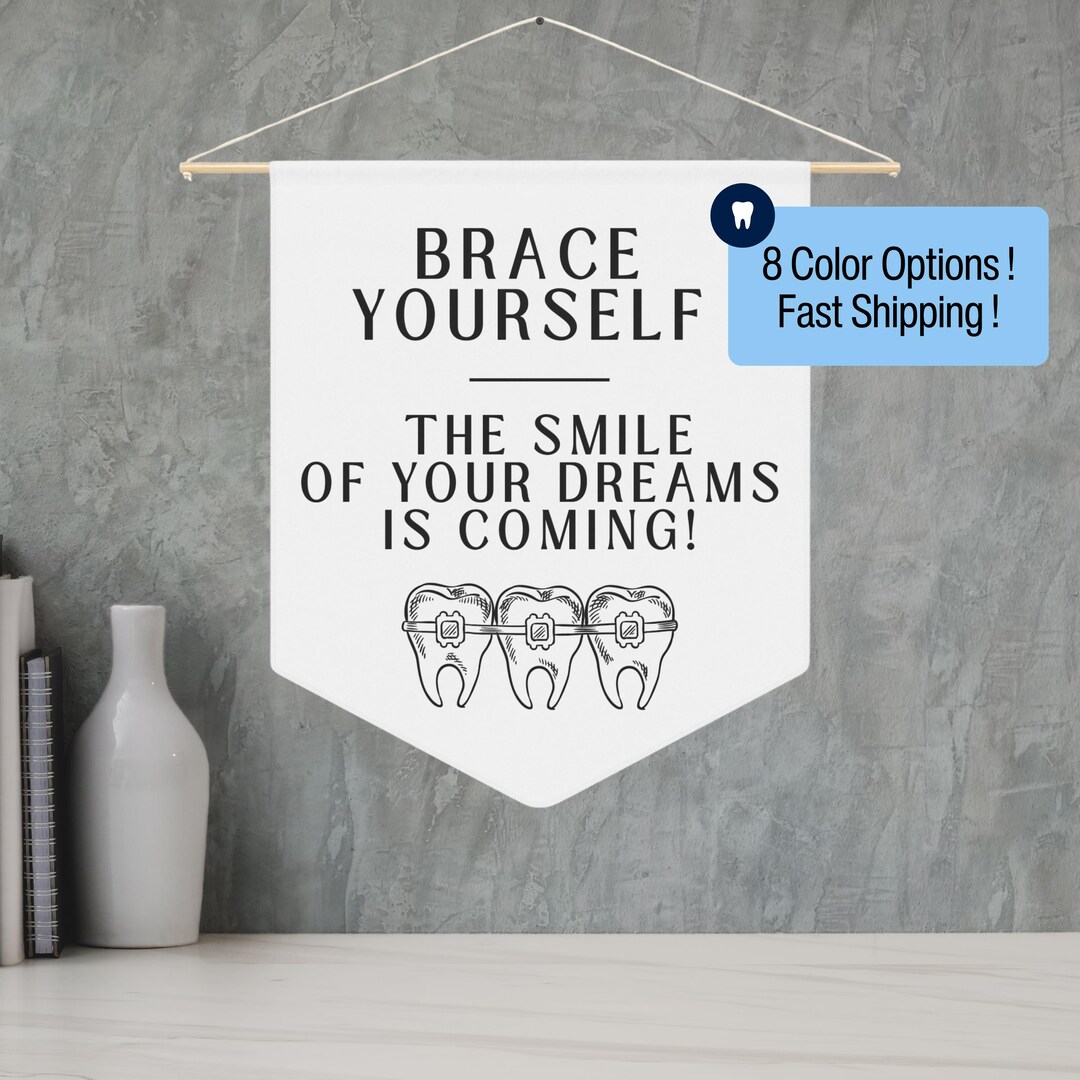 Braces Dental Wall Hanging Orthodontist Dental Office Decor Dental Art ...
