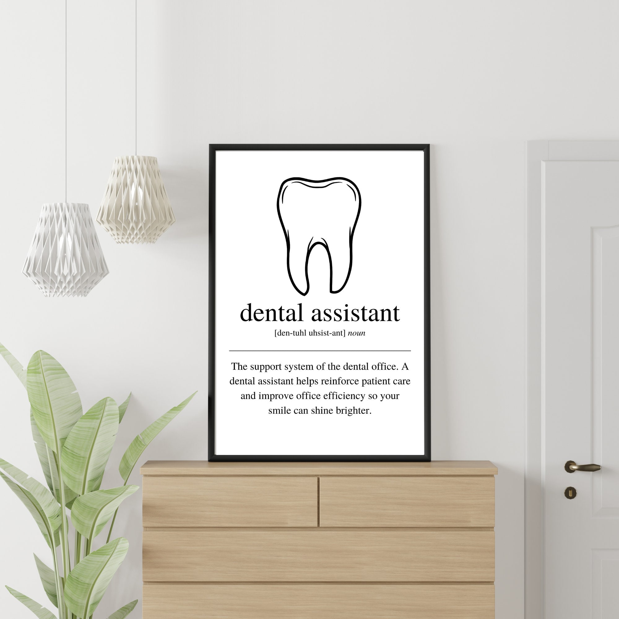 Dental Assistant Poster Art, Dental Office Decor, Dental Art, Dentist ...