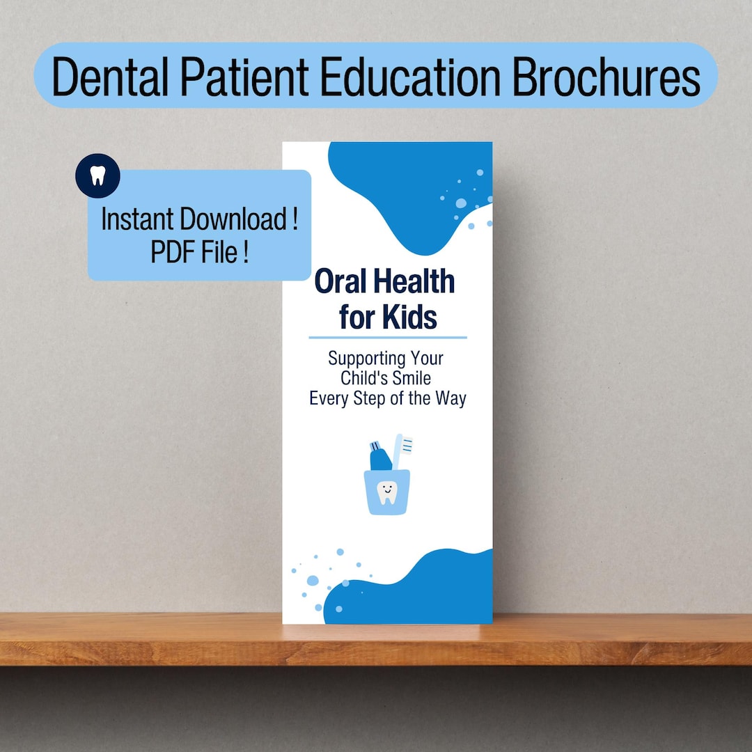 Pediatric Oral Health Brochure for Pediatric Dentists Pamphlet New ...