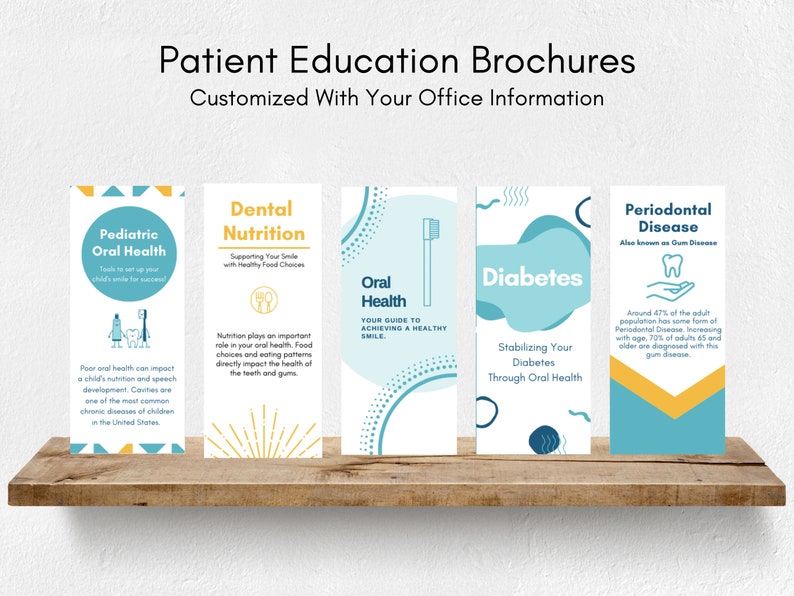 Oral Health Brochure Dental Hygiene Dentist Digital - Etsy