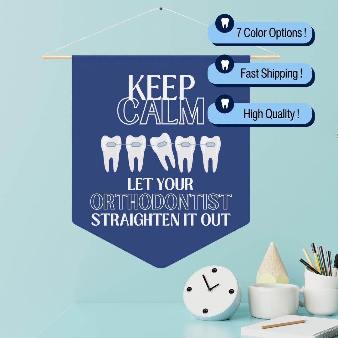 Orthodontist Dental Wall Hanging Braces Dental Office Decor Dental Art ...
