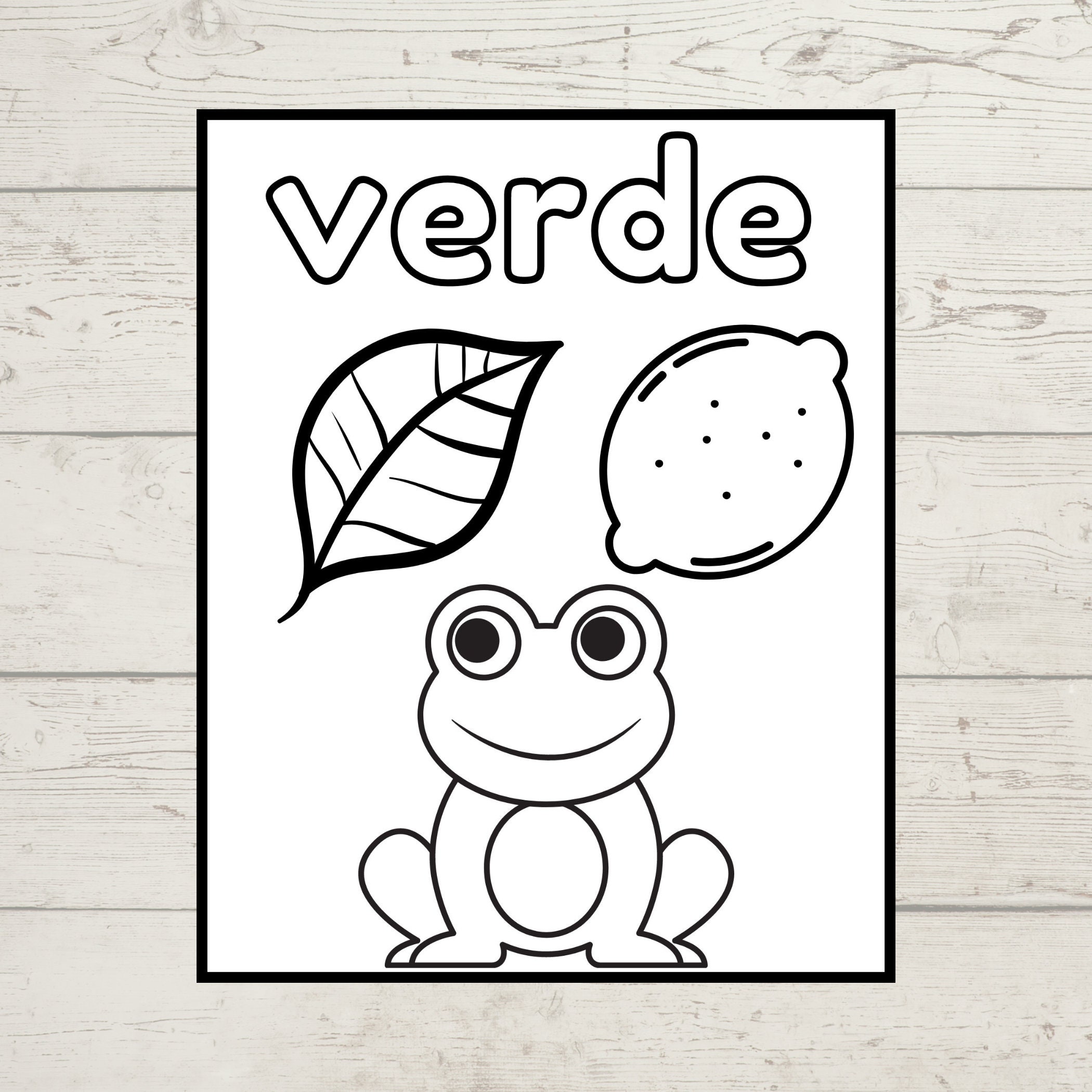 Spanish Coloring Book - English Coloring Book - 30 Pages Learning the ...