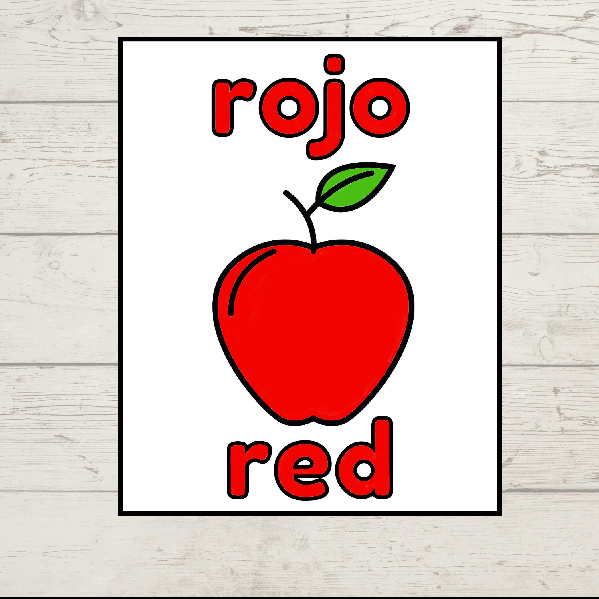 Spanish Coloring Book - English Coloring Book - 30 Pages Learning the ...