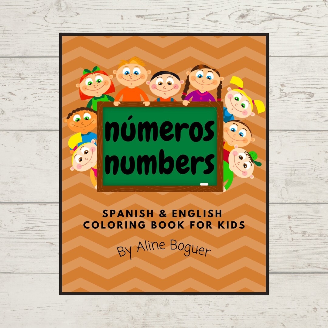 Spanish Coloring Book - English Coloring Book - 30 Pages Learning the ...