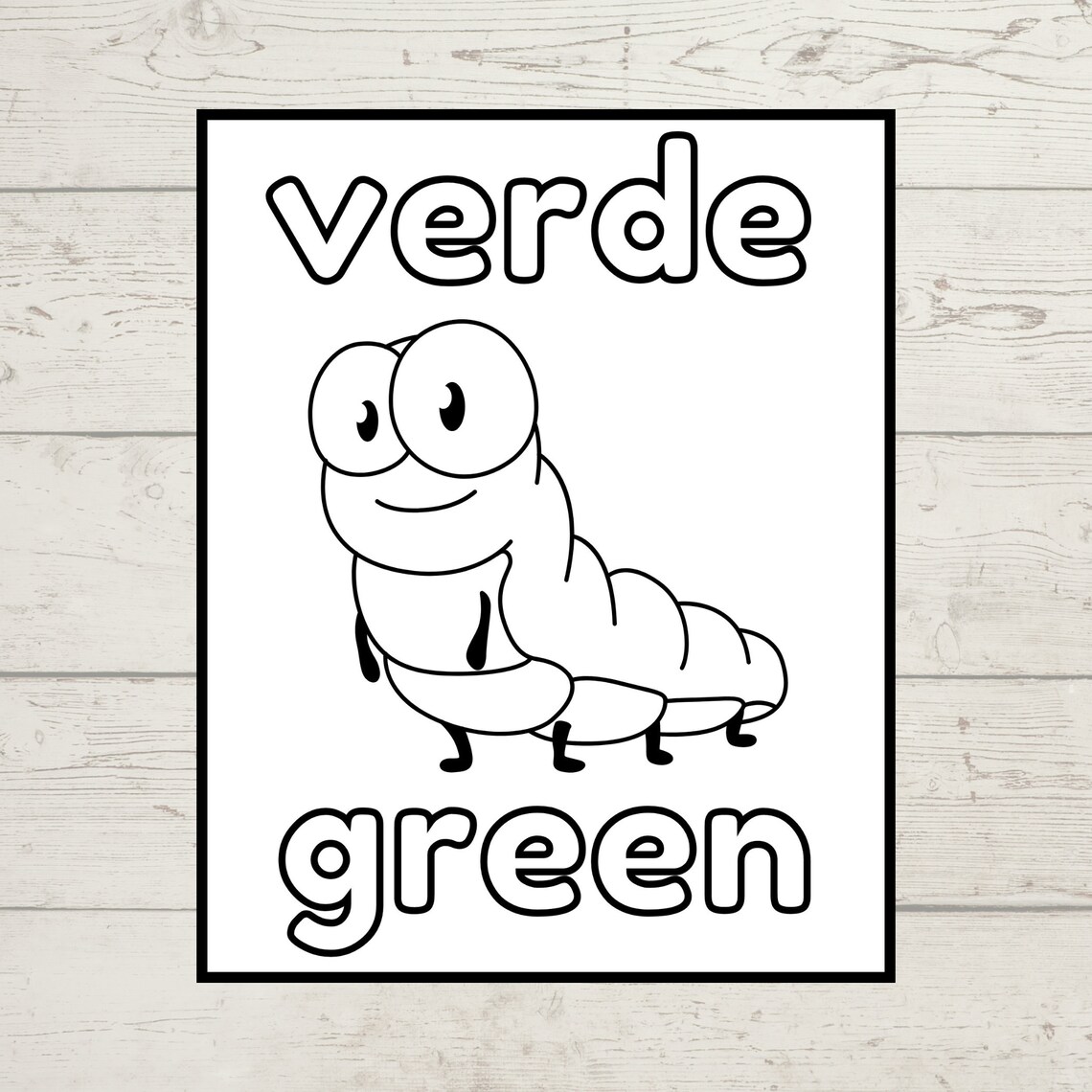 Spanish Coloring Book English Coloring Book 30 Pages | Etsy