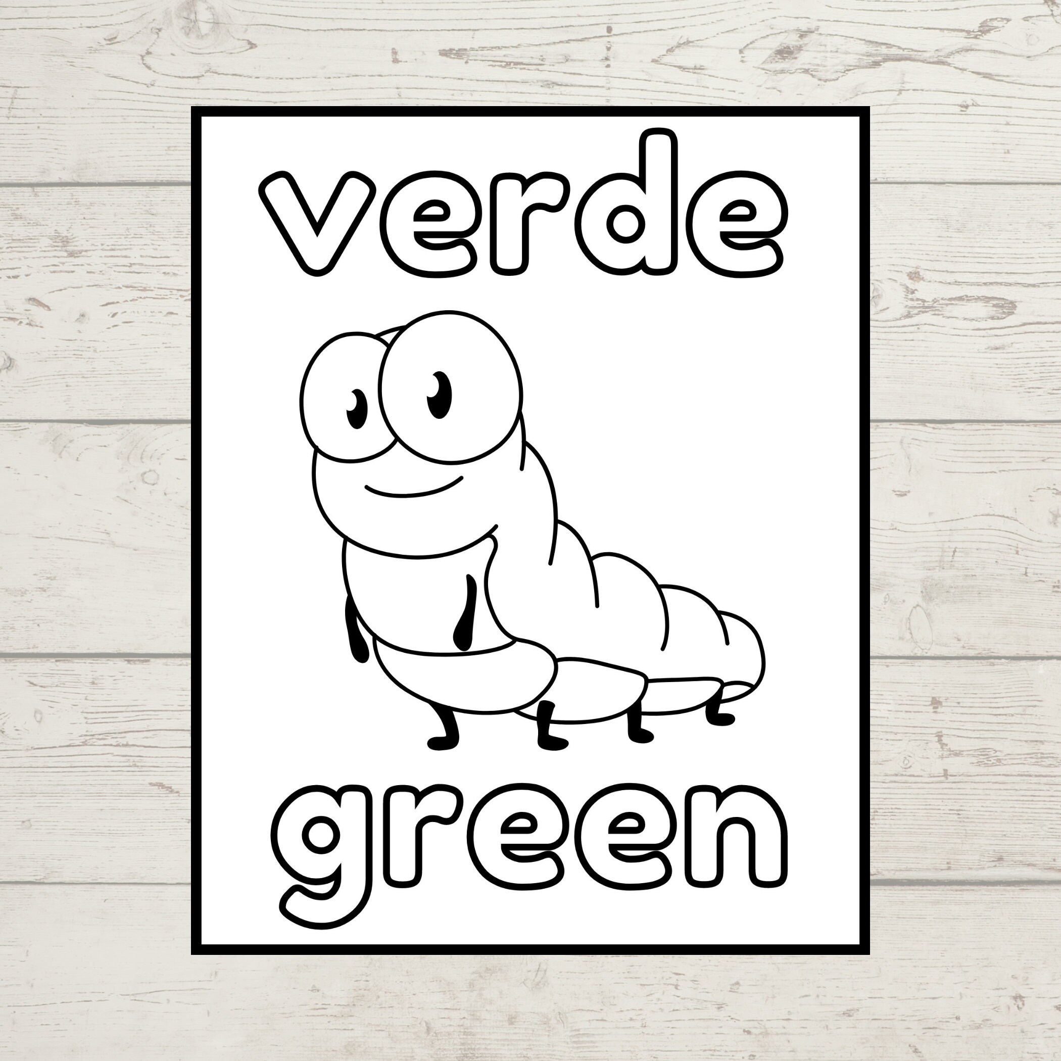 Spanish Coloring Book - English Coloring Book - 30 Pages Learning the ...