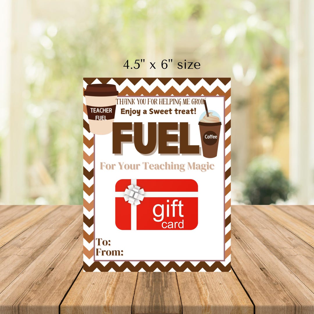 Editable Teacher Appreciation Gift Card Holder, Printable Canva ...
