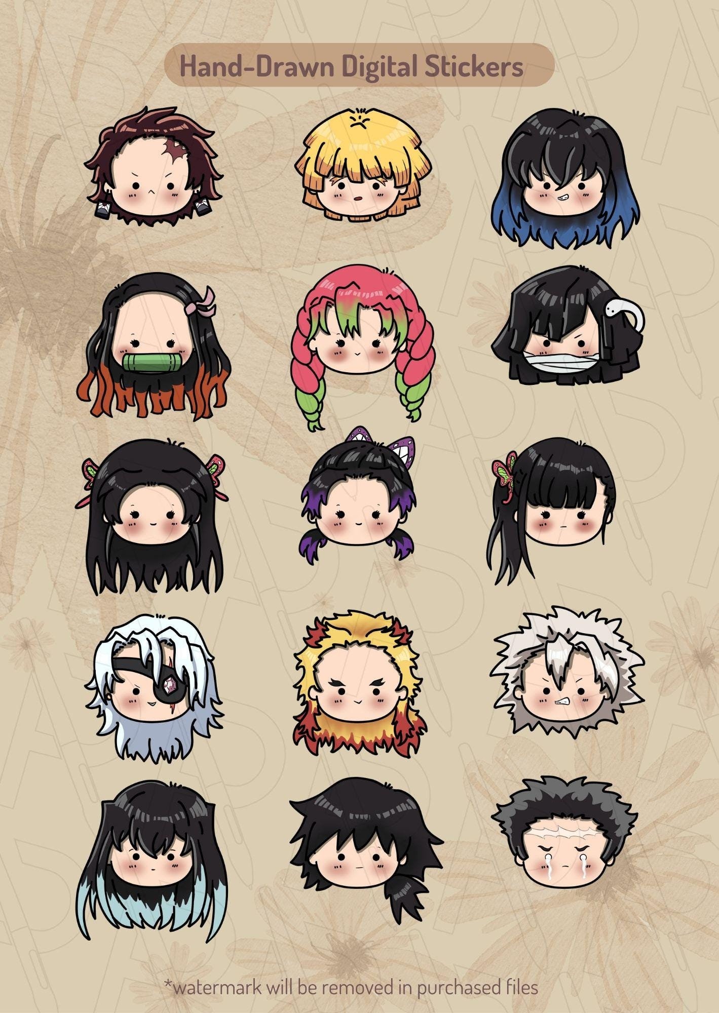 Head|anime|demon Slayer|tanjiro Kamado|nezuko Kamado|zenitsu|inosuke ...