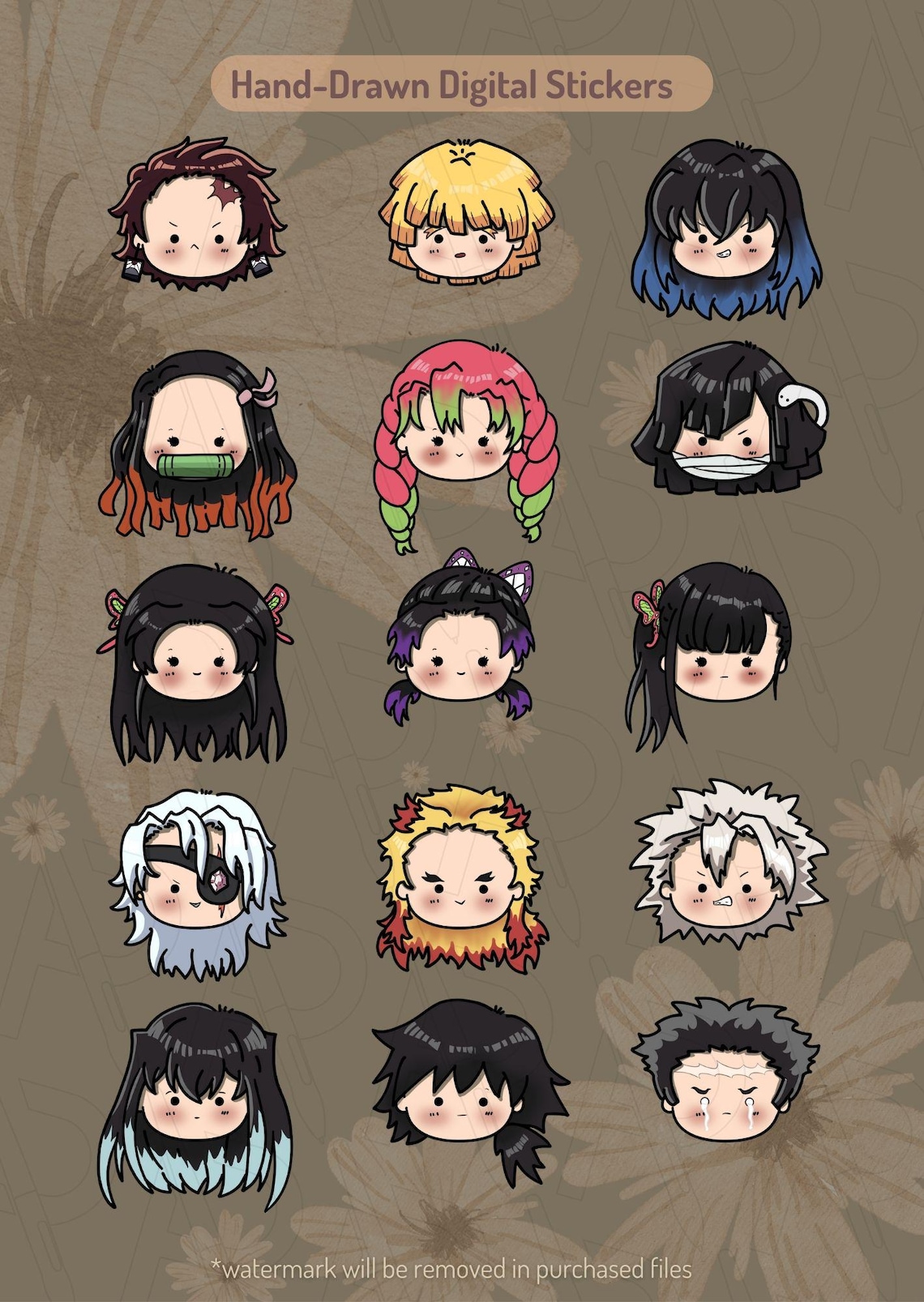 Head|anime|demon Slayer|tanjiro Kamado|nezuko Kamado|zenitsu|inosuke ...