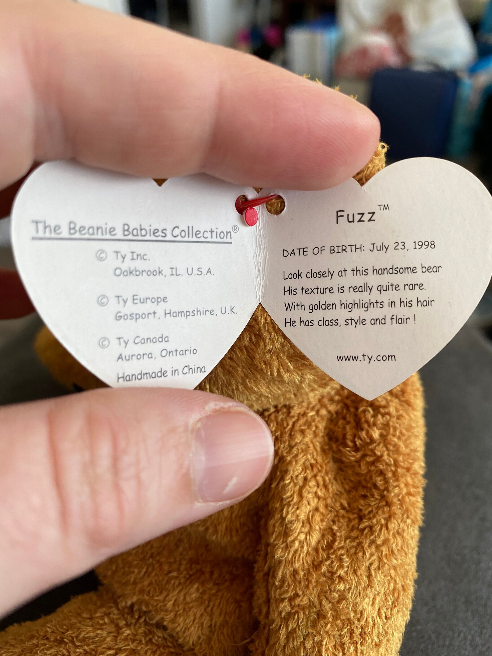 Fuzz Beanie Baby 1998/1999 Beautiful Condition, Tags Intact - Etsy