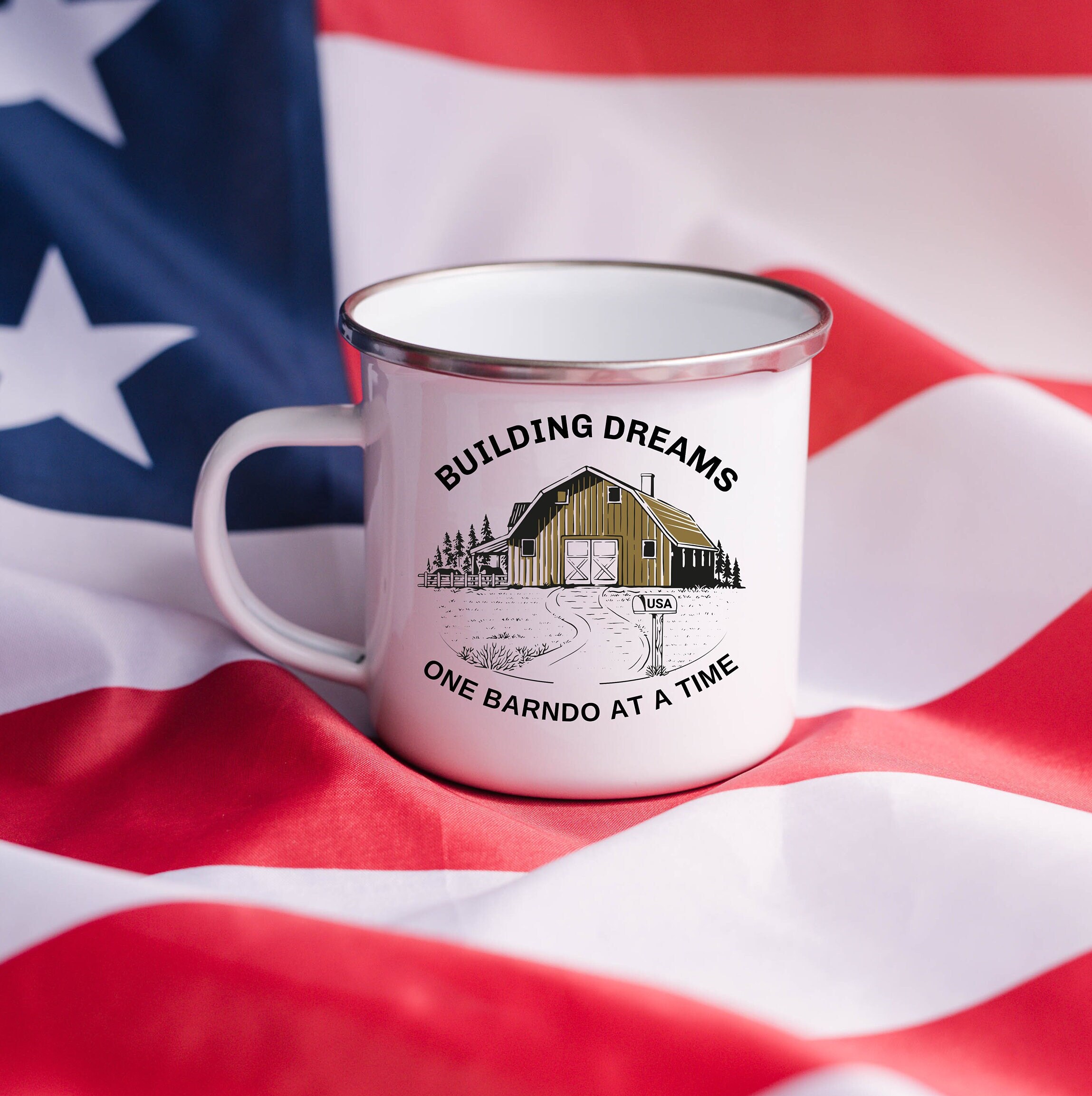 Barndominium Camping Mug, Barndo Camping Mug, Barndominium Home Builder ...