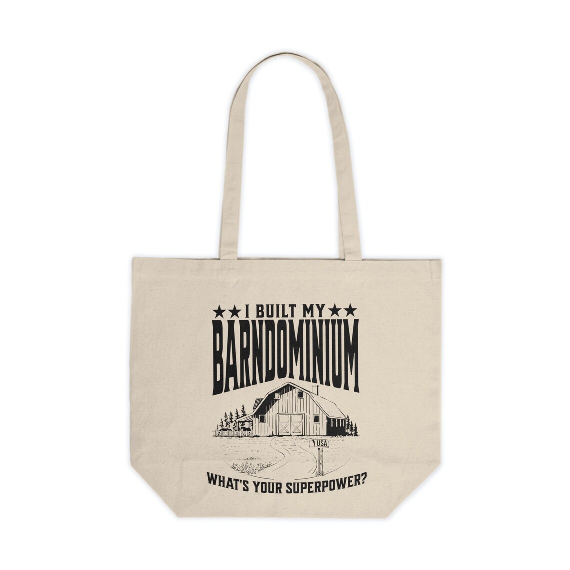 Barndominium Tote Bag, Farmhouse Life, Homestead Tote Bag, I Built My ...