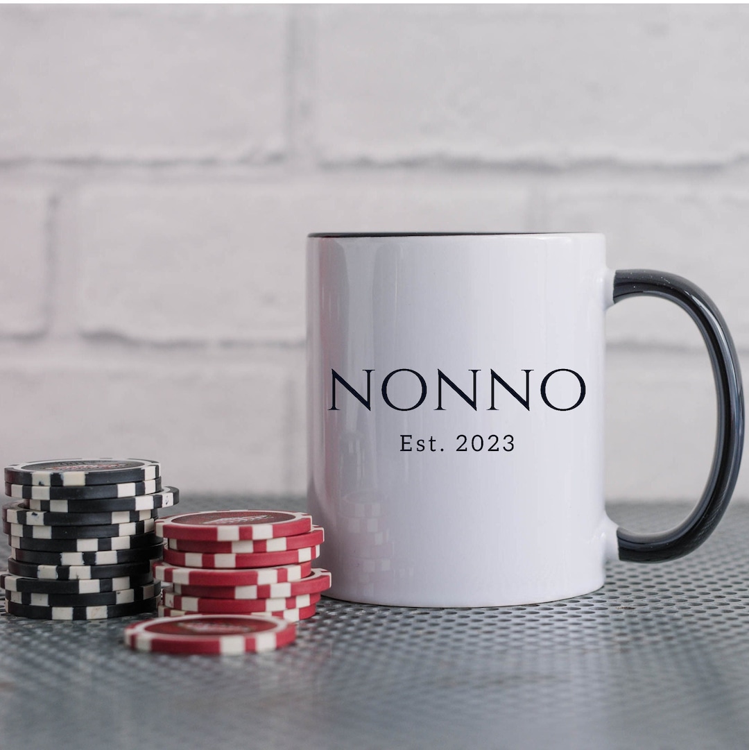 Personalized Nonno Mug, Nonno Gift, Nonno Est 2025 Mug, Promoted to ...