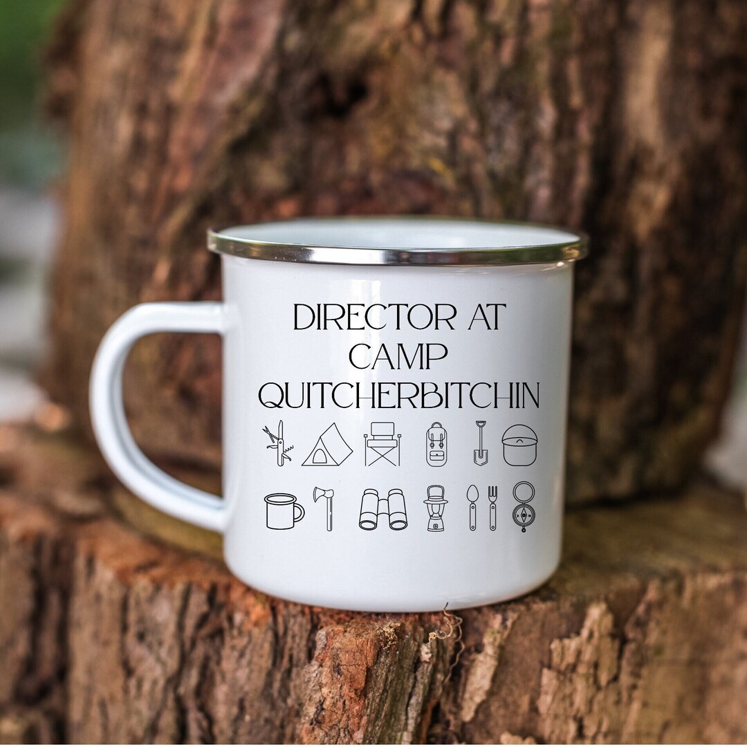 Forest Service Camp Mug, Camp Quitcherbitchin Camp Mug, Camping Icon ...