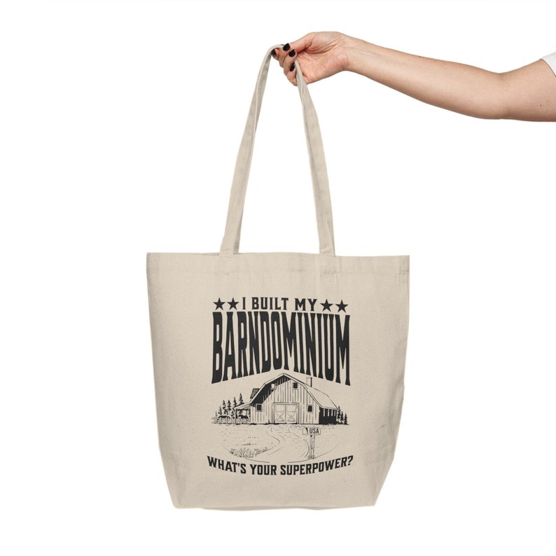 Barndominium Tote Bag, Farmhouse Life, Homestead Tote Bag, I Built My ...