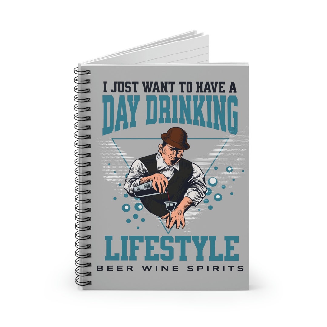 Day Drinking Notebooks and Journals, Adult Journaling Gift, Funny Adult ...