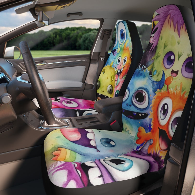 Cartoon Car Seat Covers Set - Etsy